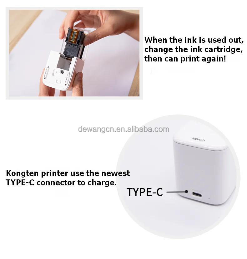 Portable Mini Handheld Logo Printer - Wifi USB Tattoo Printer