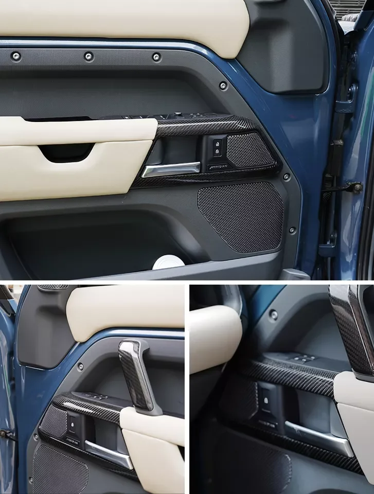 Carbon Fiber Interior Kits Front Door Inner Decoration Cover For 2020 ...