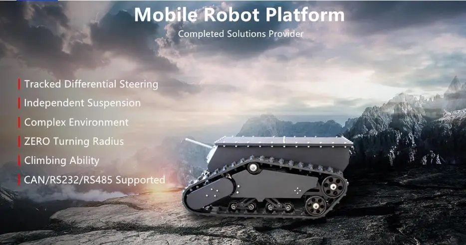 Security Robots Patrol Stair Climbing Tank Track Chassis - Buy Robot ...
