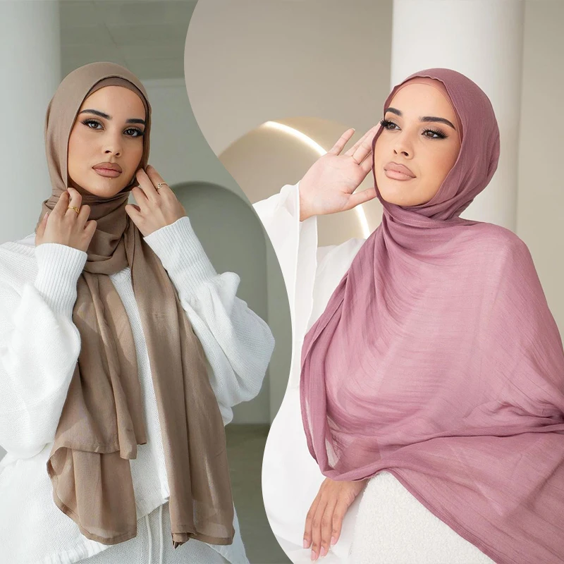Muslim Soft Viscose Cotton Hijab Custom Wholesale Viscose Hijabs - Buy ...