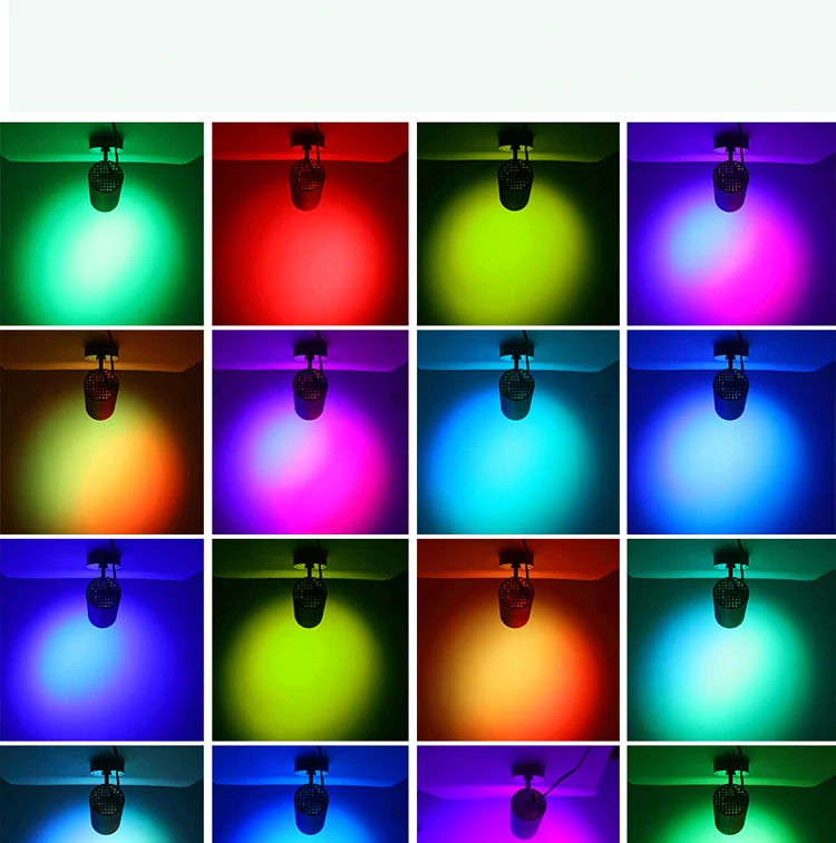 Rgb Adjustable Track Light 24w Dimmable Cob Spotlight For Bars Ktv ...