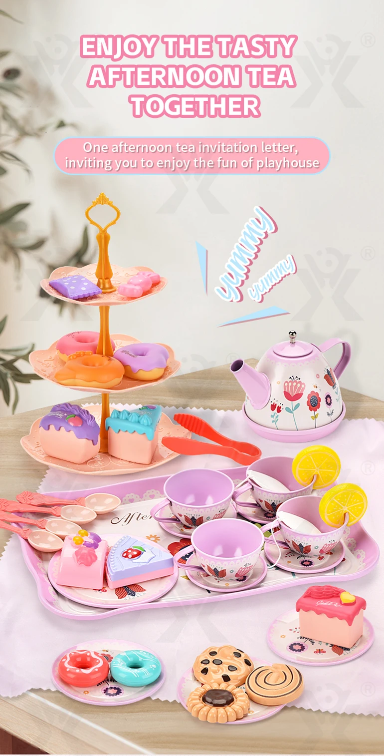 Chengji Kids Toy Wholesale Gifts Pretend Play Kitchen Food Toy Tea ...