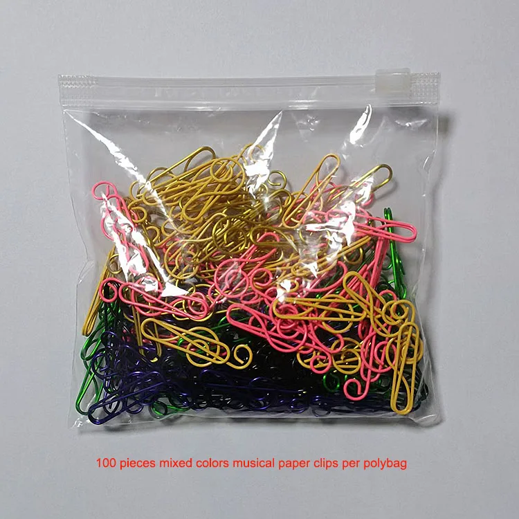100 Pieces Per Bag Colorful 6 Colors Mixed Colors Musical Notes Style ...