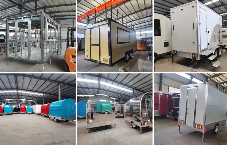 Mobile Food Truck With Full Kitchen Concession Mini Portable Food ...