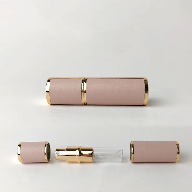 Luxury 6ml Small Leather Perfume Bottle Empty Glass Inner Tank with ...