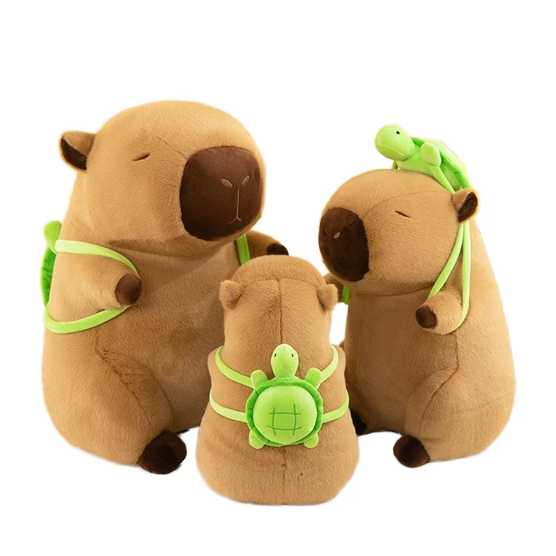 Utoys Plush Toys Plushies Capybara Doll With Turtle Backpack Stuffed ...