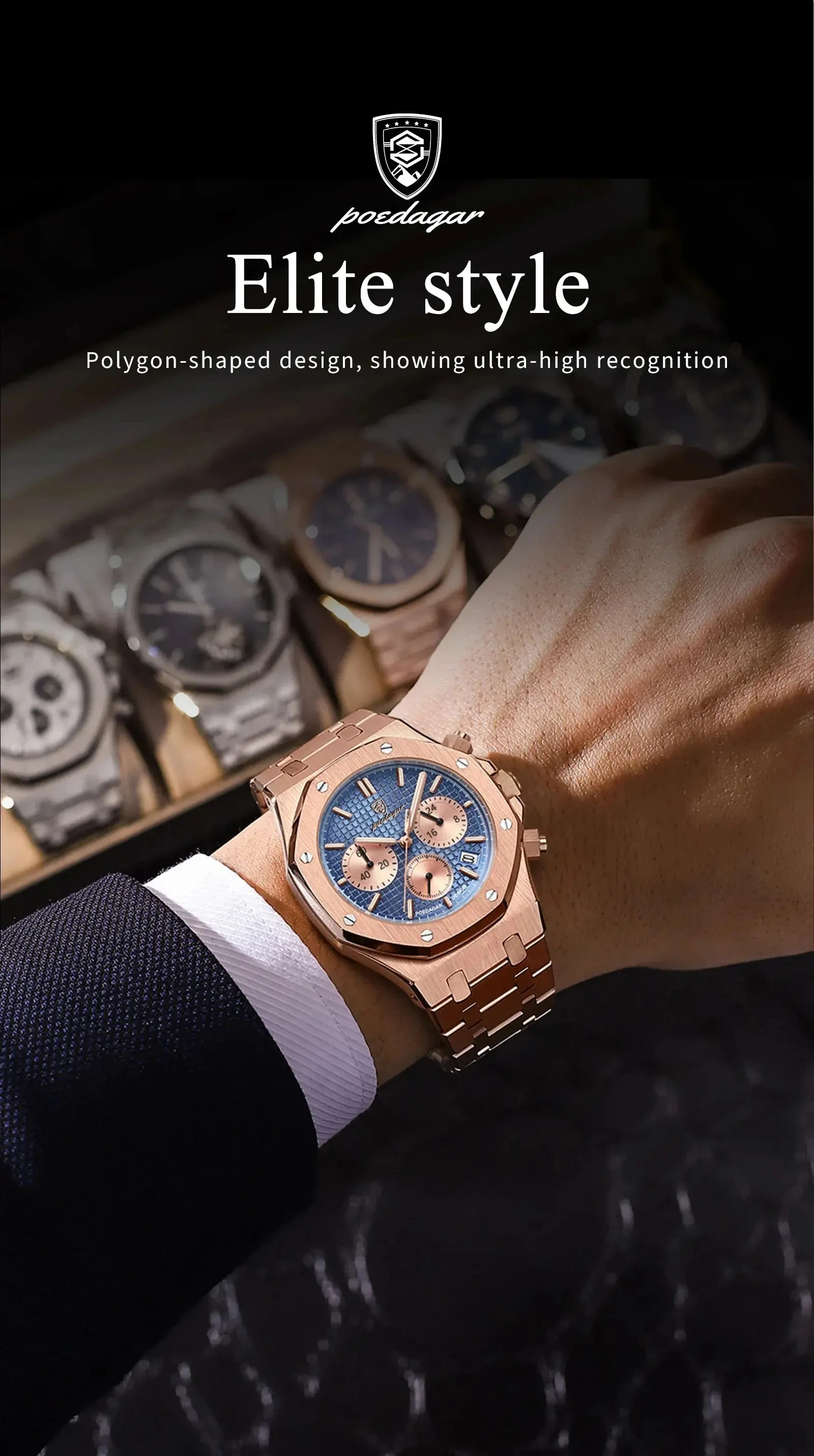 2024 POEDAGAR 926 Watch - Stylish & Durable Men's Timepiece