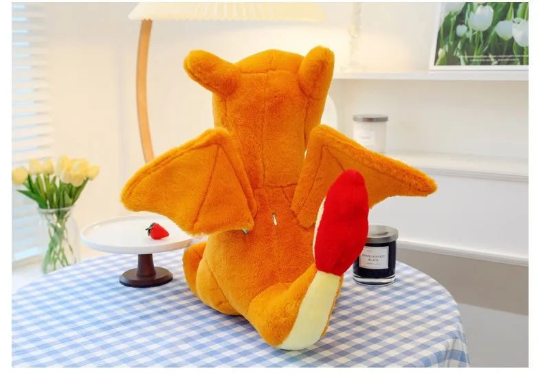 Big Charizard Peluche Large Size Squishy Pokemoned Fire Dragon Plush ...