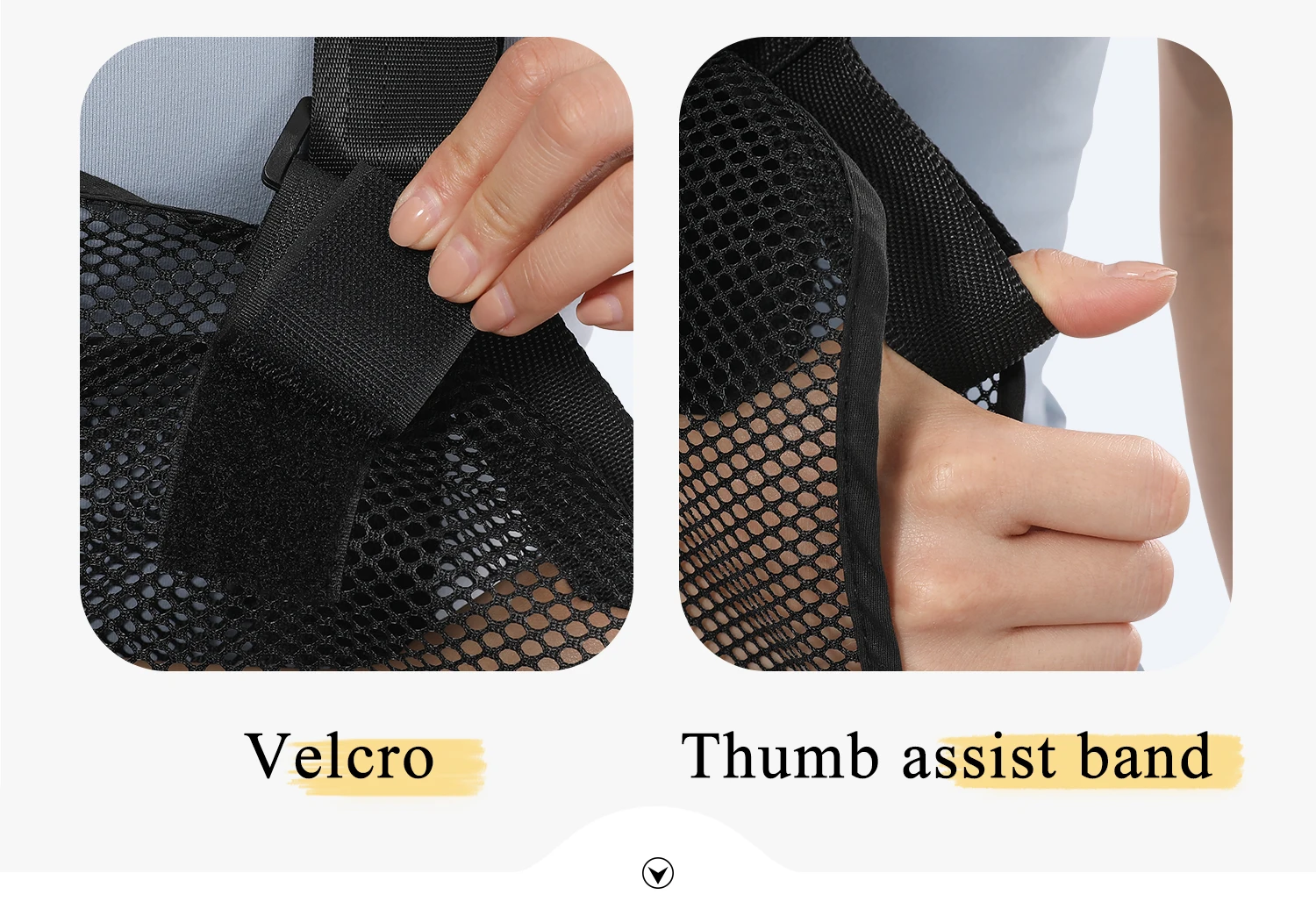Forearm Dislocation Adjustable Breathable Mesh Elbow Immobilizer Brace ...