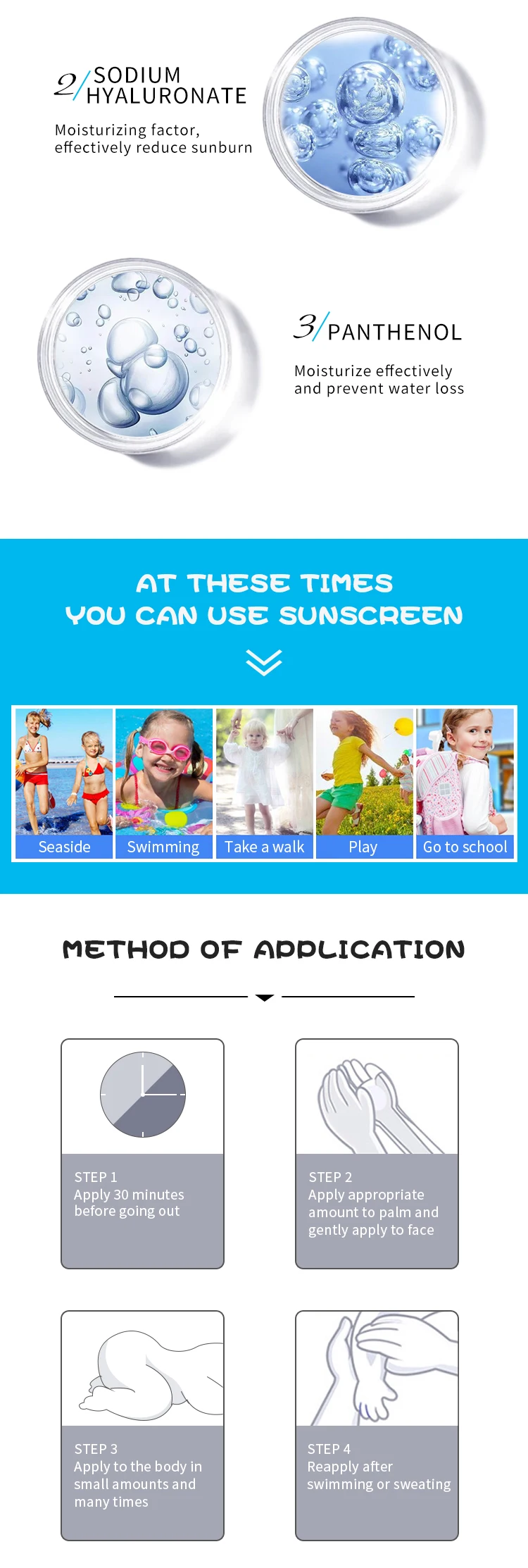 OEM/ODM Private Label Sunscreen Skin Care Products Zinc Oxide 20% ...