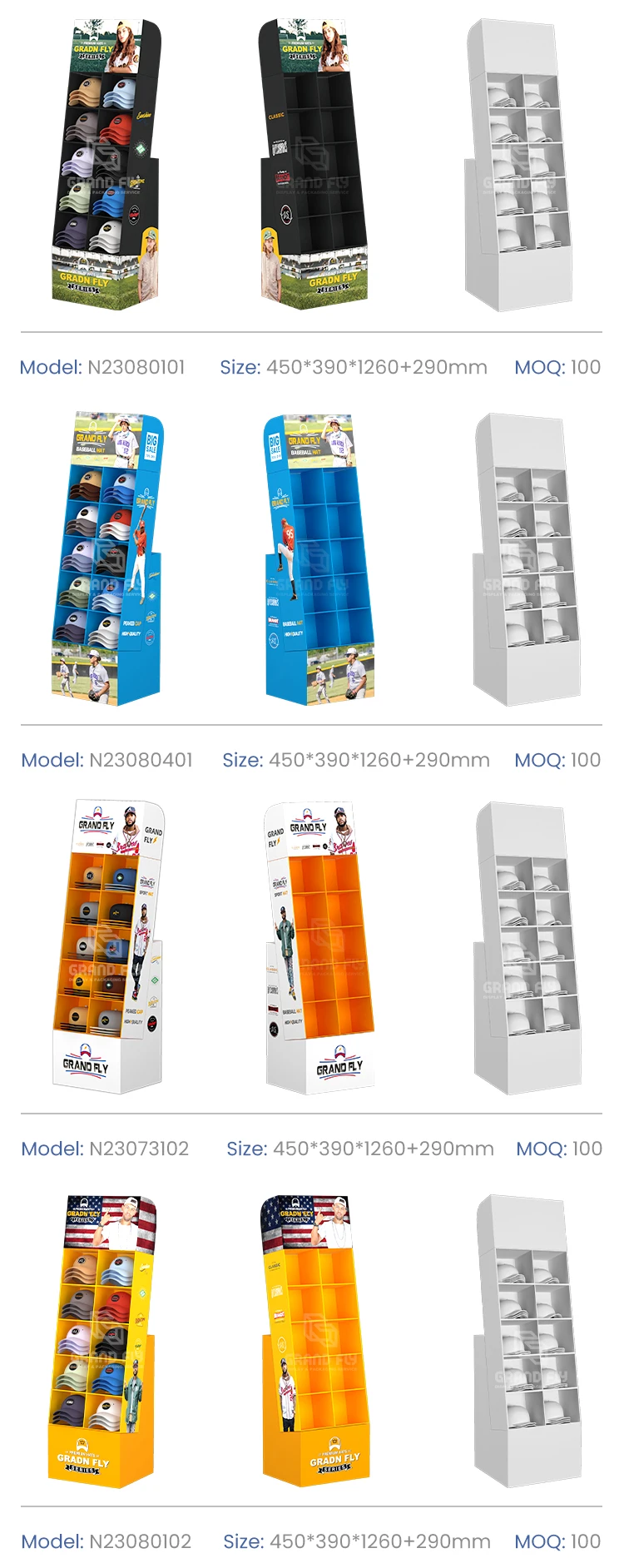 Cardboard Hat Display - Custom Retail Cap Stand Solutions