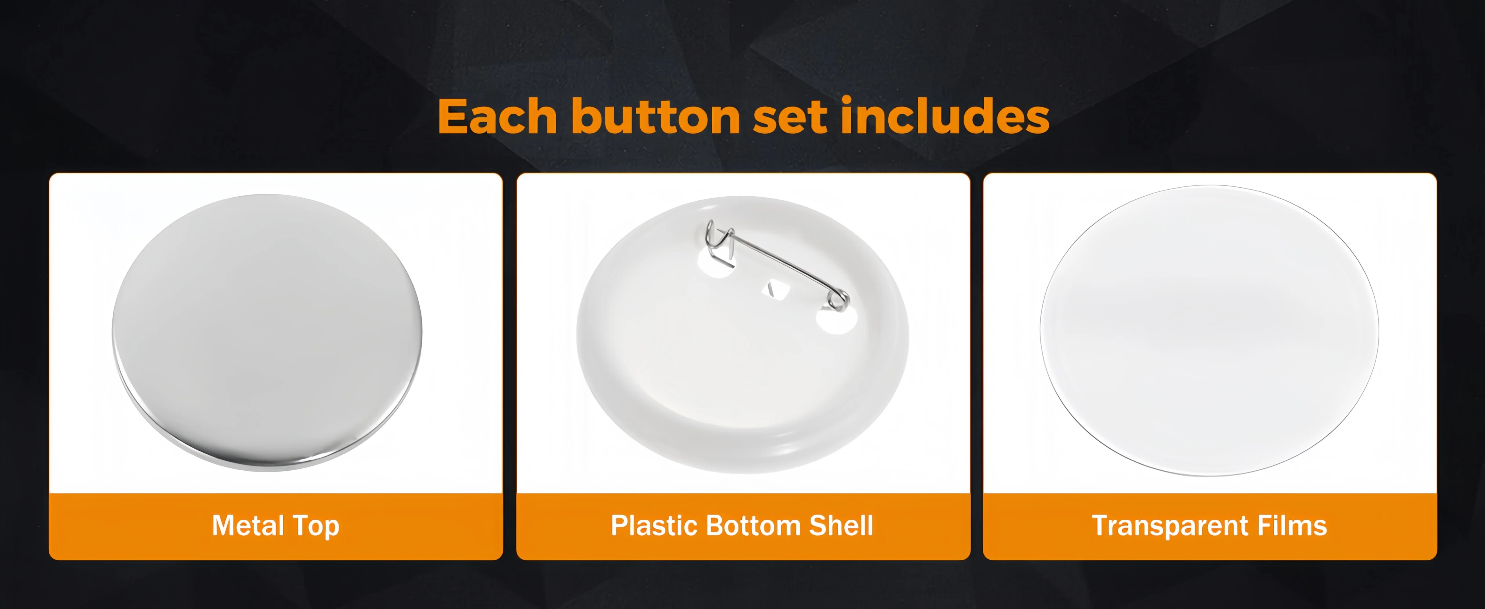 Manual 58MM Steel Button Badge Pin Keychain Maker Snap Press Machine ...