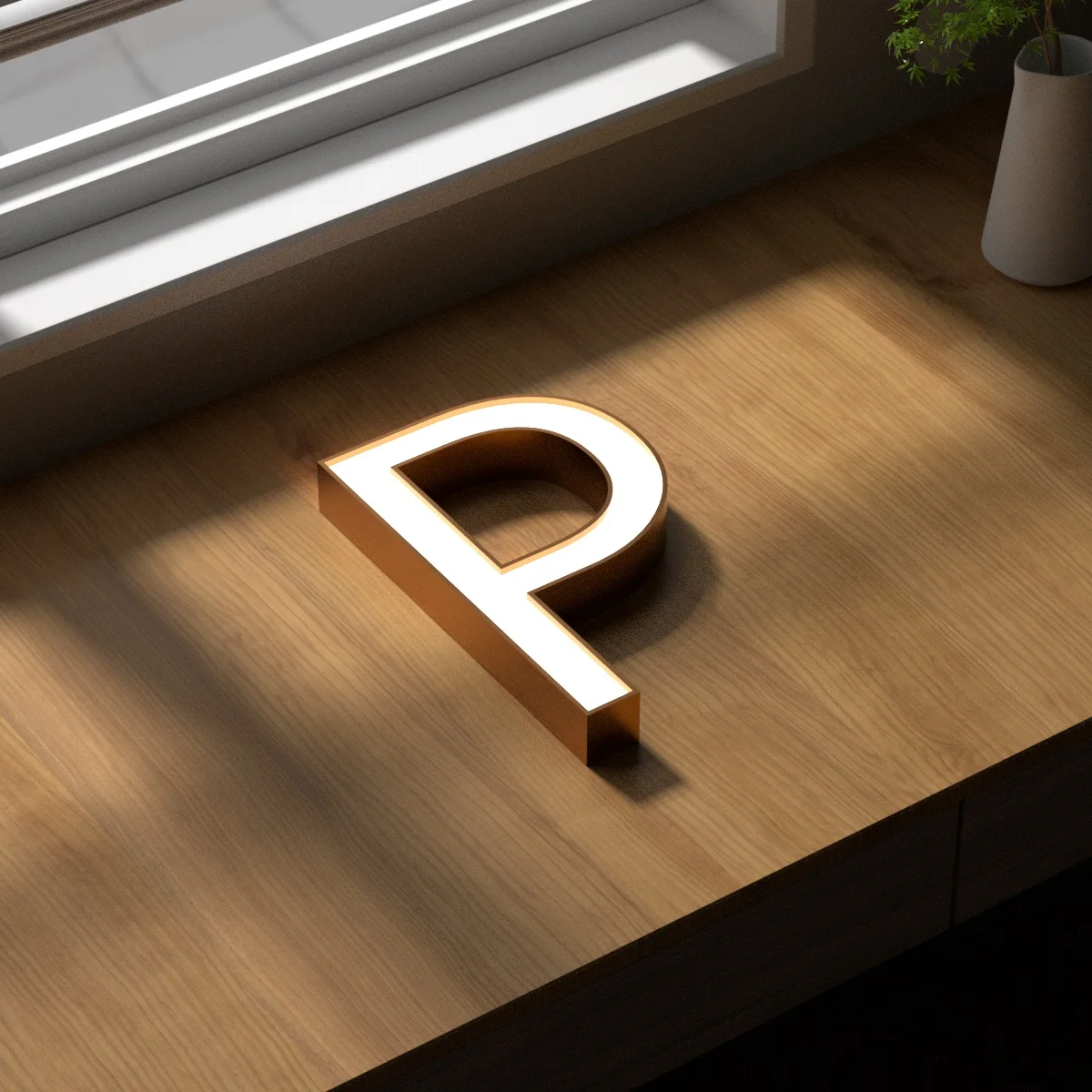 Front Lit 3d Logo Illuminated Letter Sign Led Stainless Steel Business ...
