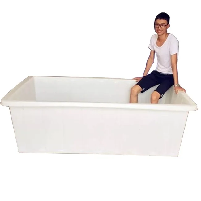 Rectangular tank aquaculture farm PE fish farming tank ponds container ...