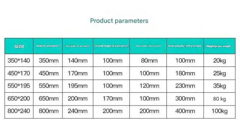 Cross Slide Worktable for Milling Drilling Machine Metal