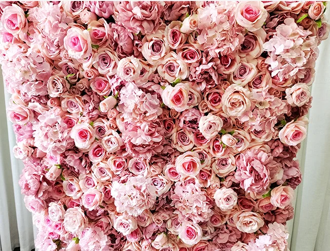 Custom Flower Wall,White Flower Wall,Wedding Decoration,Artificial Rose ...
