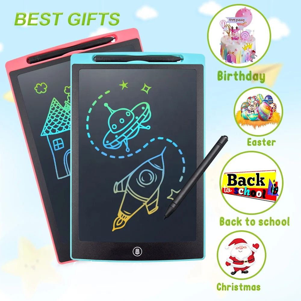 Kids Learning Toys Lcd Writing Boards Color Screen Magic Blackboard ...
