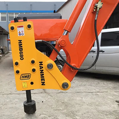 HMB680 Mini Excavator Post Driver - 53mm Chisel Hammer