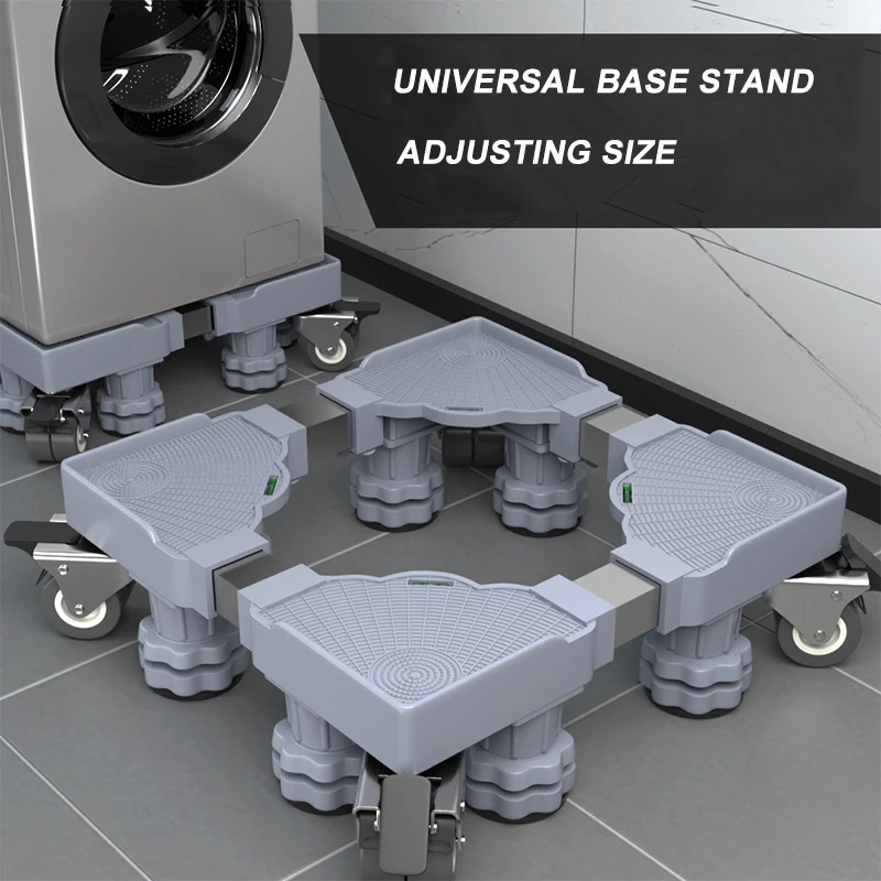 Movable Washing Machine Stand Adjustable Washing Machine Base With ...