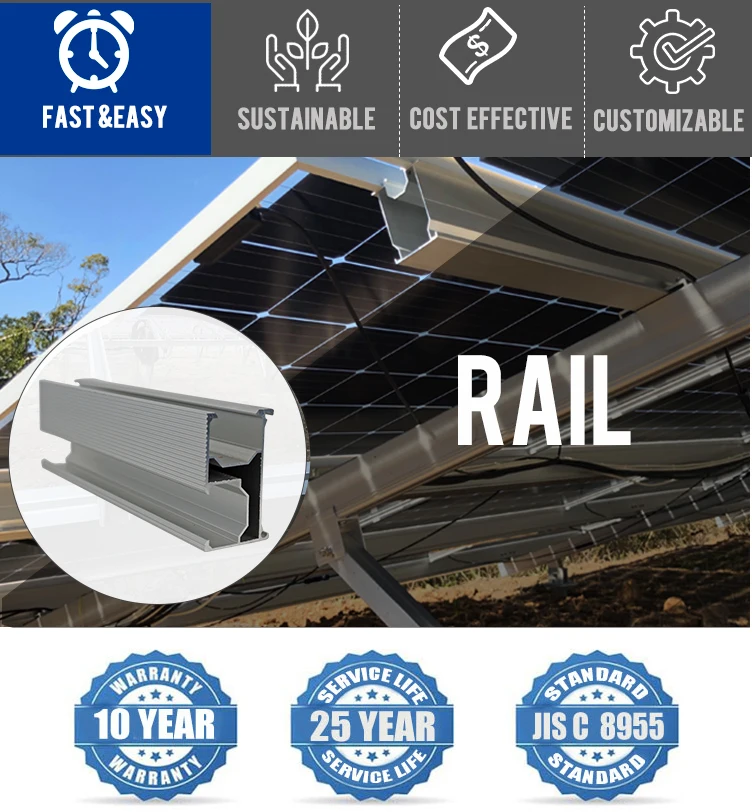Aluminum Solar Mounting Rails - Durable and Efficient