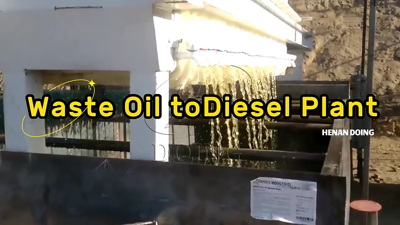 Waste Oil To Diesel Distillation Machine Refine Pyrolysis Oil To Diesel ...