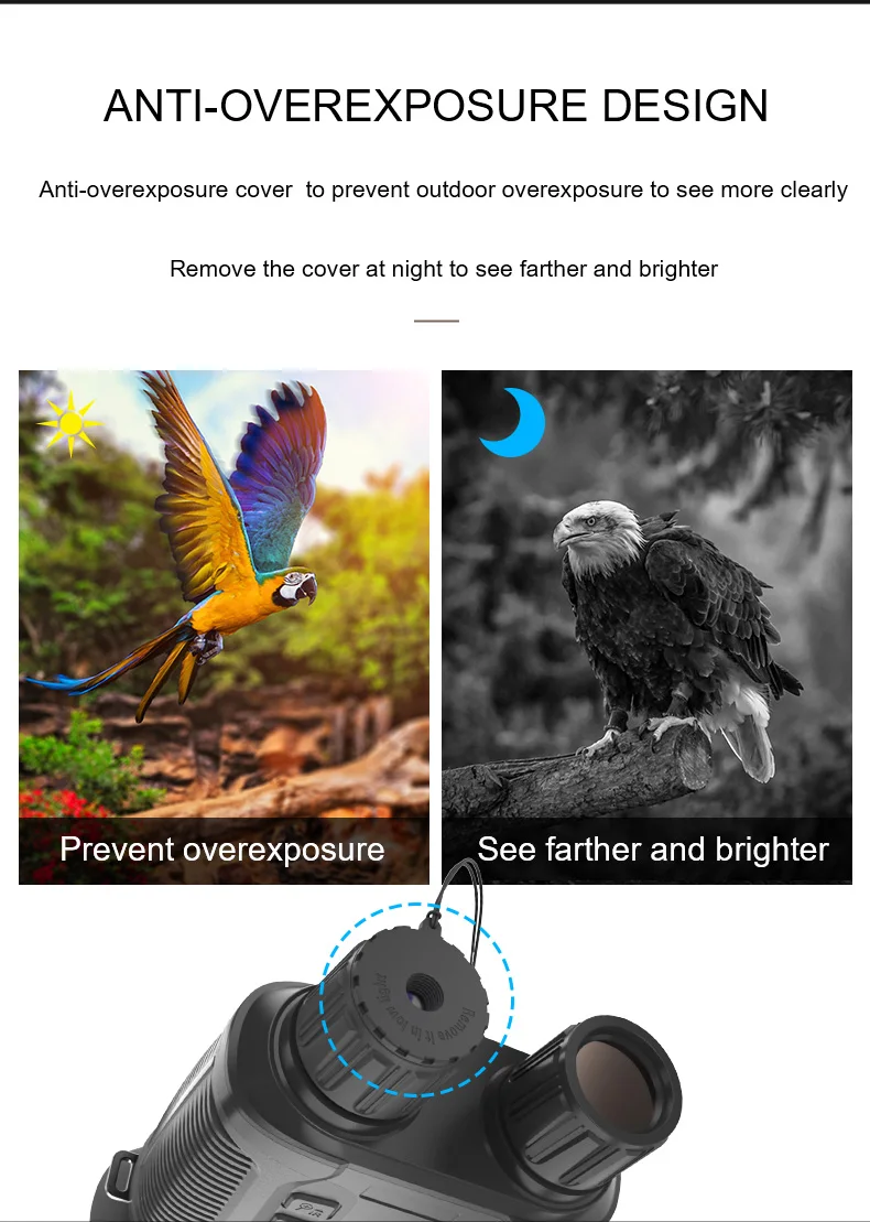 Handheld Binocular Oversized Screen Infrared Scope Night Vision Goggles ...