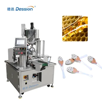 Fully Automatic Rotary Plastic Honey Spoon Filling Packing Machine In ...