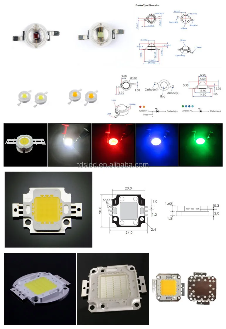 580nm - 585nm Yellow Color Led Diode 3 Watt Chip with Heatsink| Alibaba.com