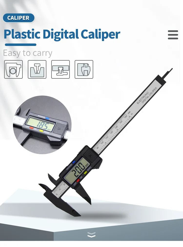 DITRON 6inch 150mm Plastic Digital Vernier Caliper| Alibaba.com