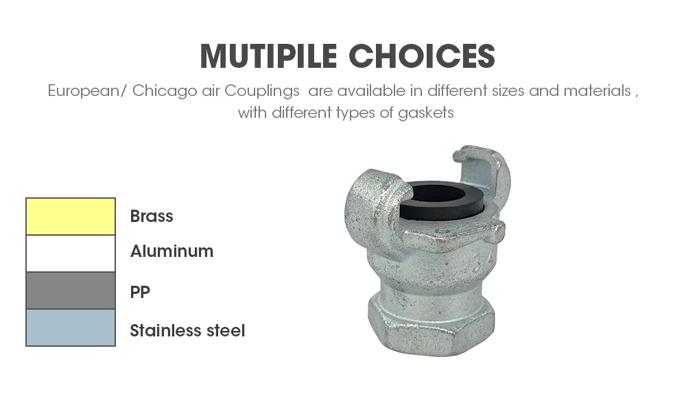 Carbon Steel Quick Release Air Hose Coupling - US Chicago Type