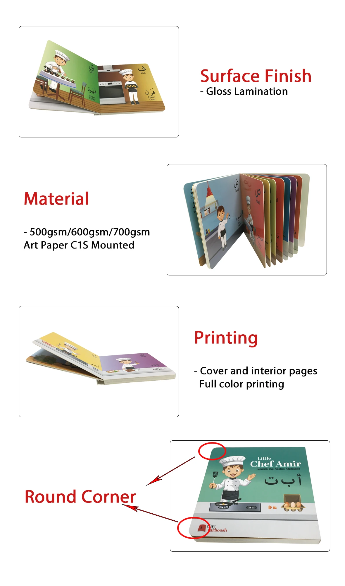 Bulk Manufacture Custom Full Color Ink Printing Children Learning ...