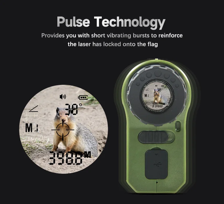 Rechargeable Laser Rangefinder Angle Measuring Instrument Sports Golf ...