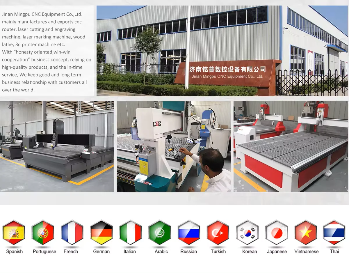 Multi Head Rotary 3D Wood Duplicator - 4 Axis CNC Router