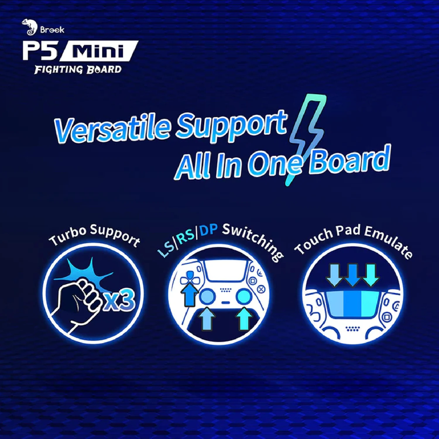 Brook P5 Component Mini Fighting Board For Ps5 Fighting Games For ...