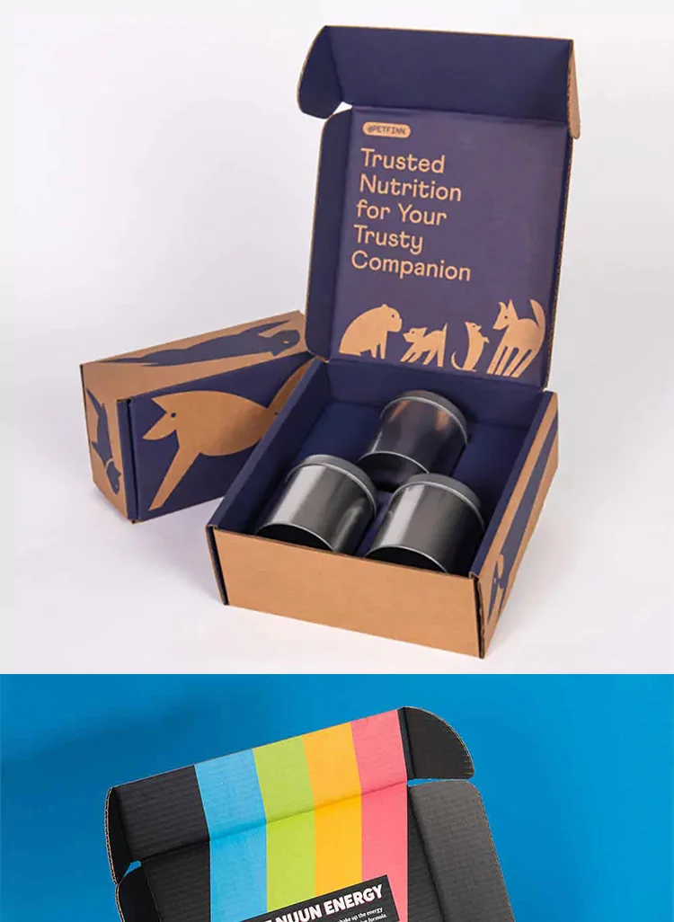 Custom Printed Corrugated Cardboard Mailer Box with Inserts