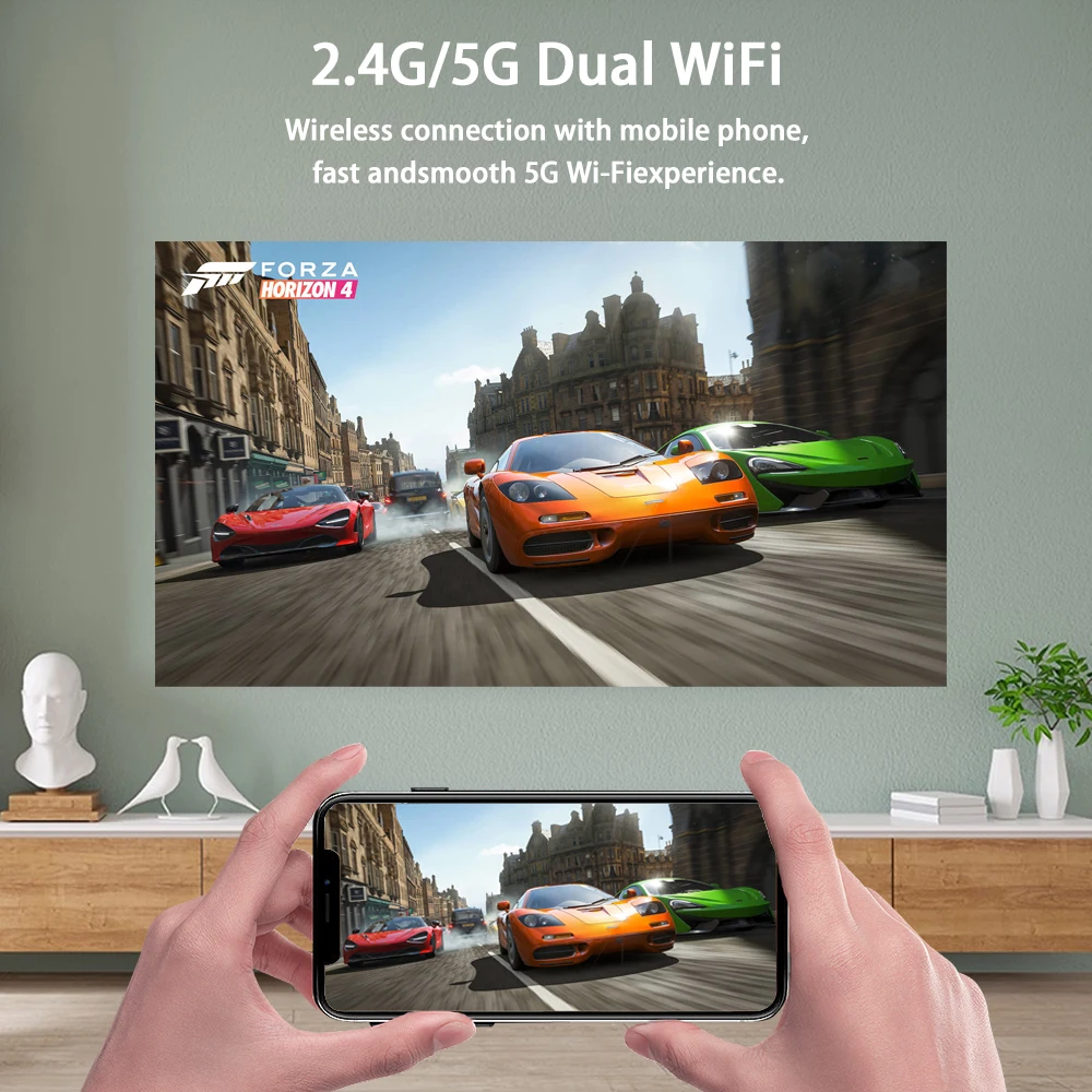 New Uhd Mini Projector Mobile Phone 4k Smart Full Hd Projector For ...