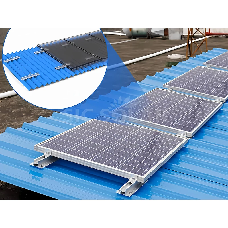 Mini Rail-less Metal Roof Solar Panel Mount Aluminum Alloy Mini Rail ...