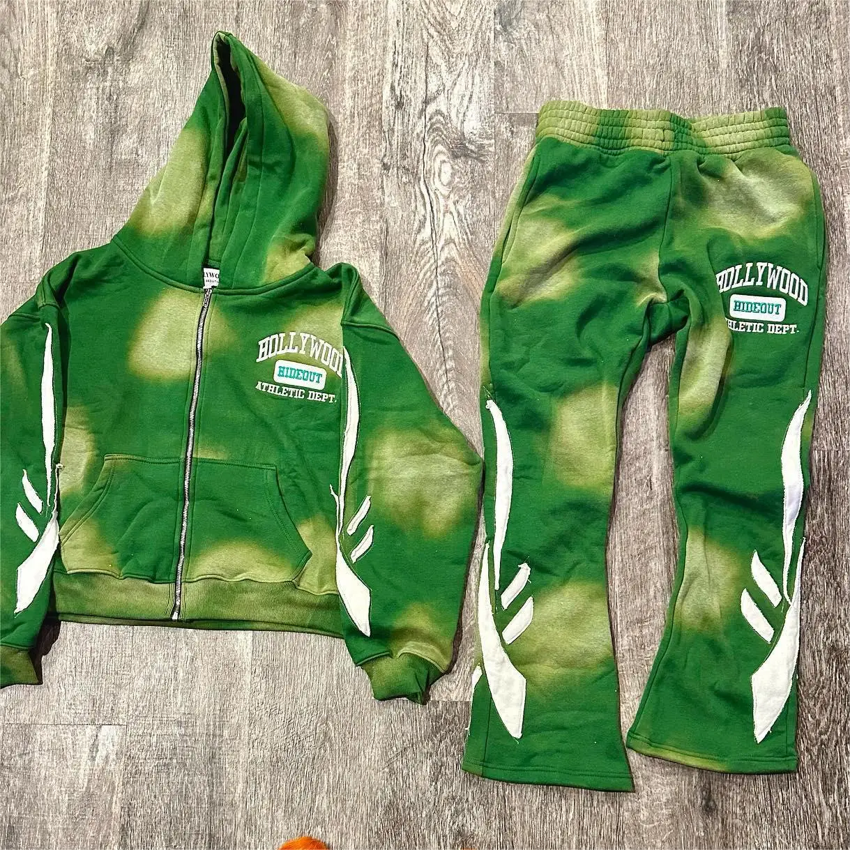 Custom LOGO Sweatsuits - Acid Washed & Screen Printing