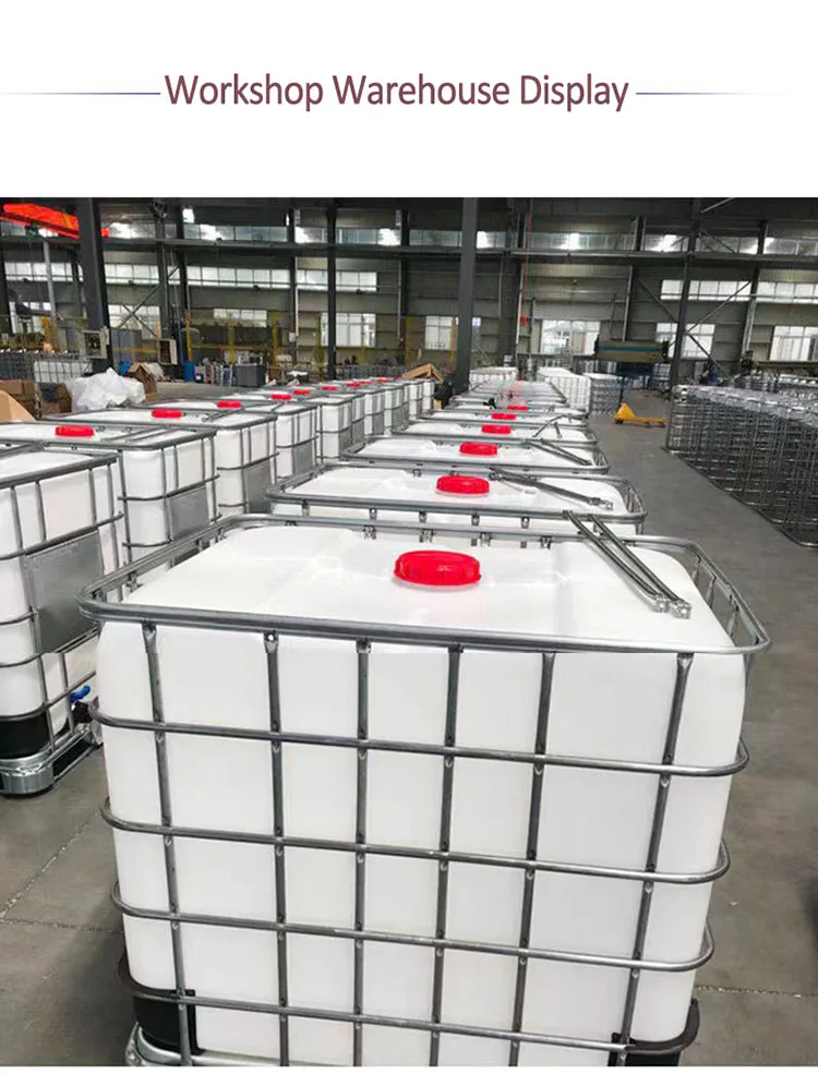 Hdpe 1000l Plastic Water Tank Ibc Chemical Storage Container Square ...