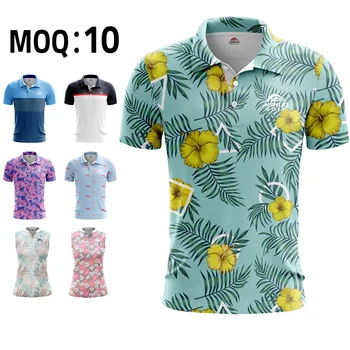 Oem Custom Logo Printed Sublimated Golf Polo T Shirt Custom Polo Shirt ...