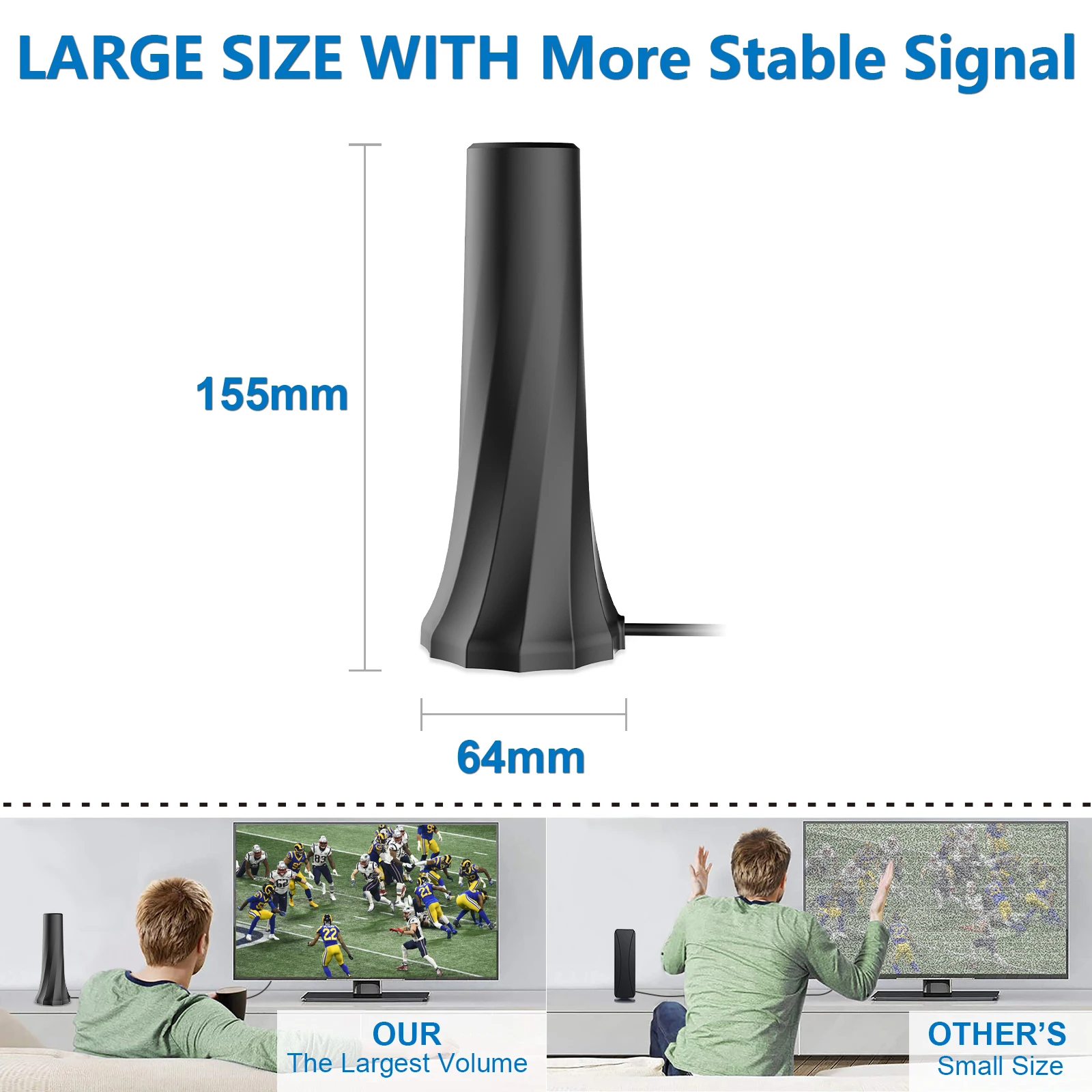 Smart/indoor Antuko 4K 1080P Antenna TV HDTV Antenna for DTV Signals