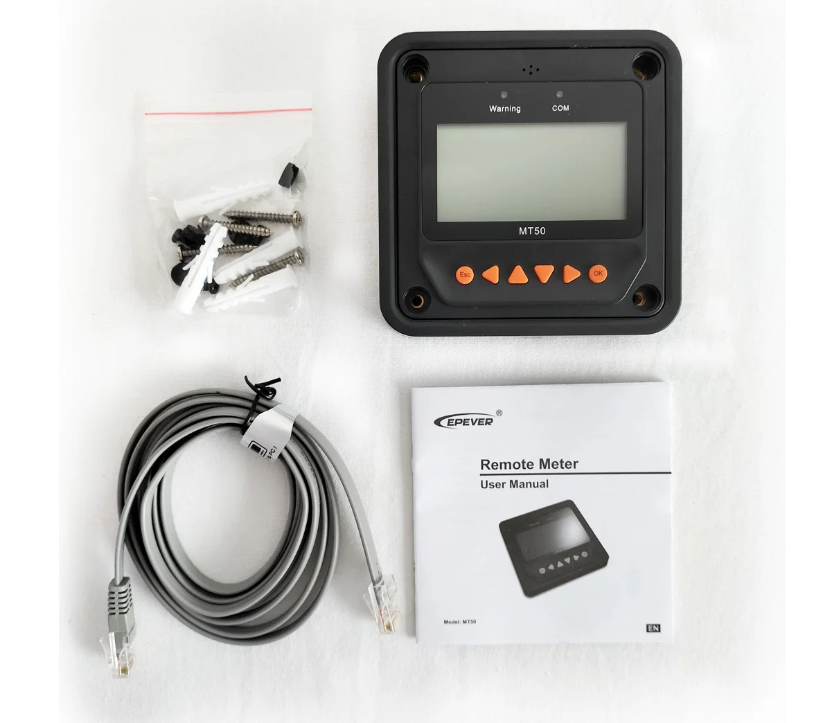 EPEVER Remote Meter MT50 with LCD Display for Solar Charge Controller ...