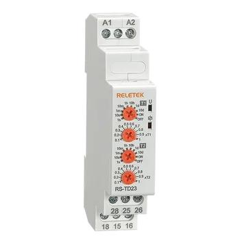Reletek Doublestage Time Relay Rs-td23 Ac/dc 24-240v Time Delay Relay ...