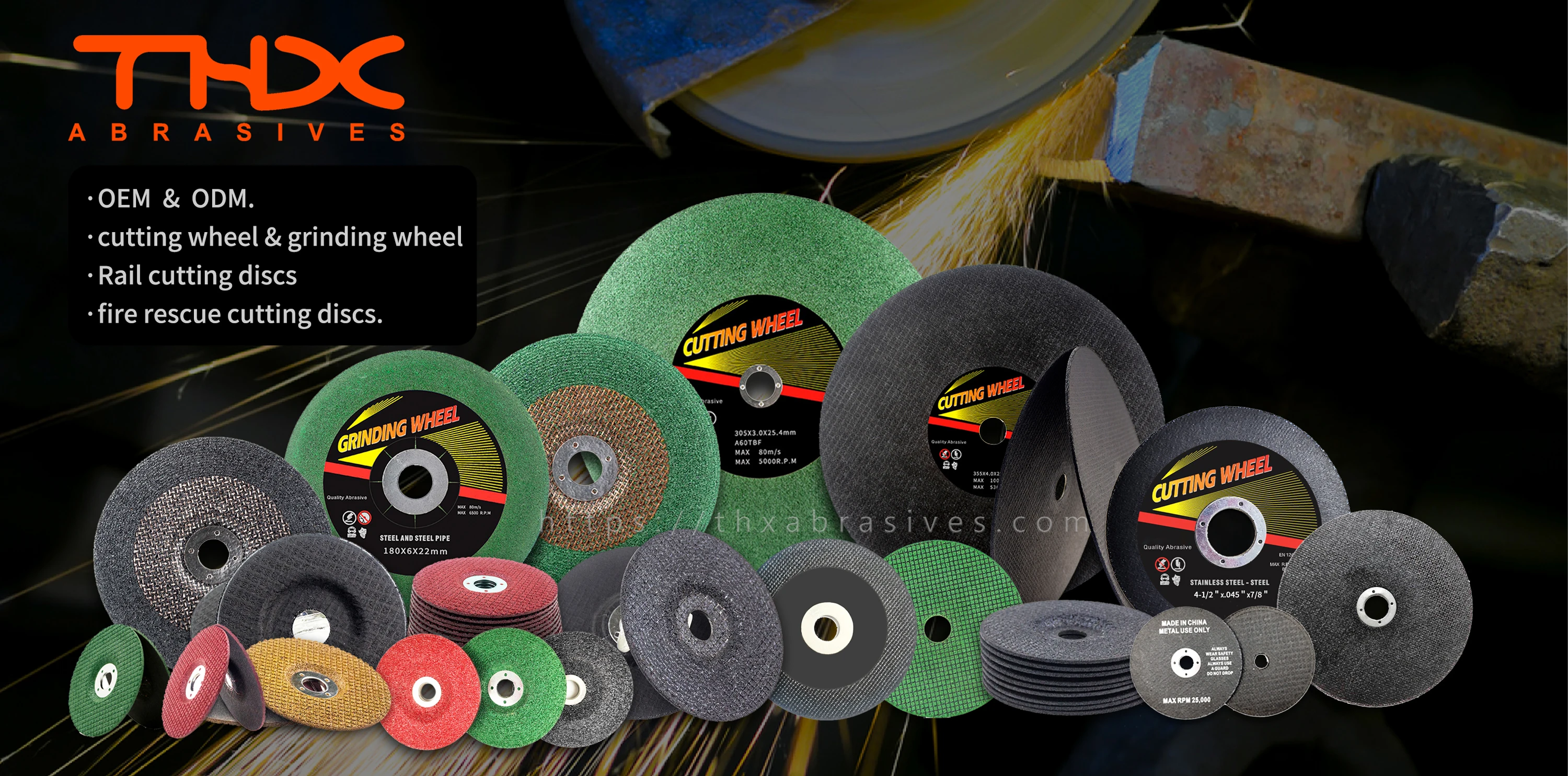 4-1/2 Inch Grinding Wheel 115x6x22mm Grinding Disk Metal Abrasive Disc ...