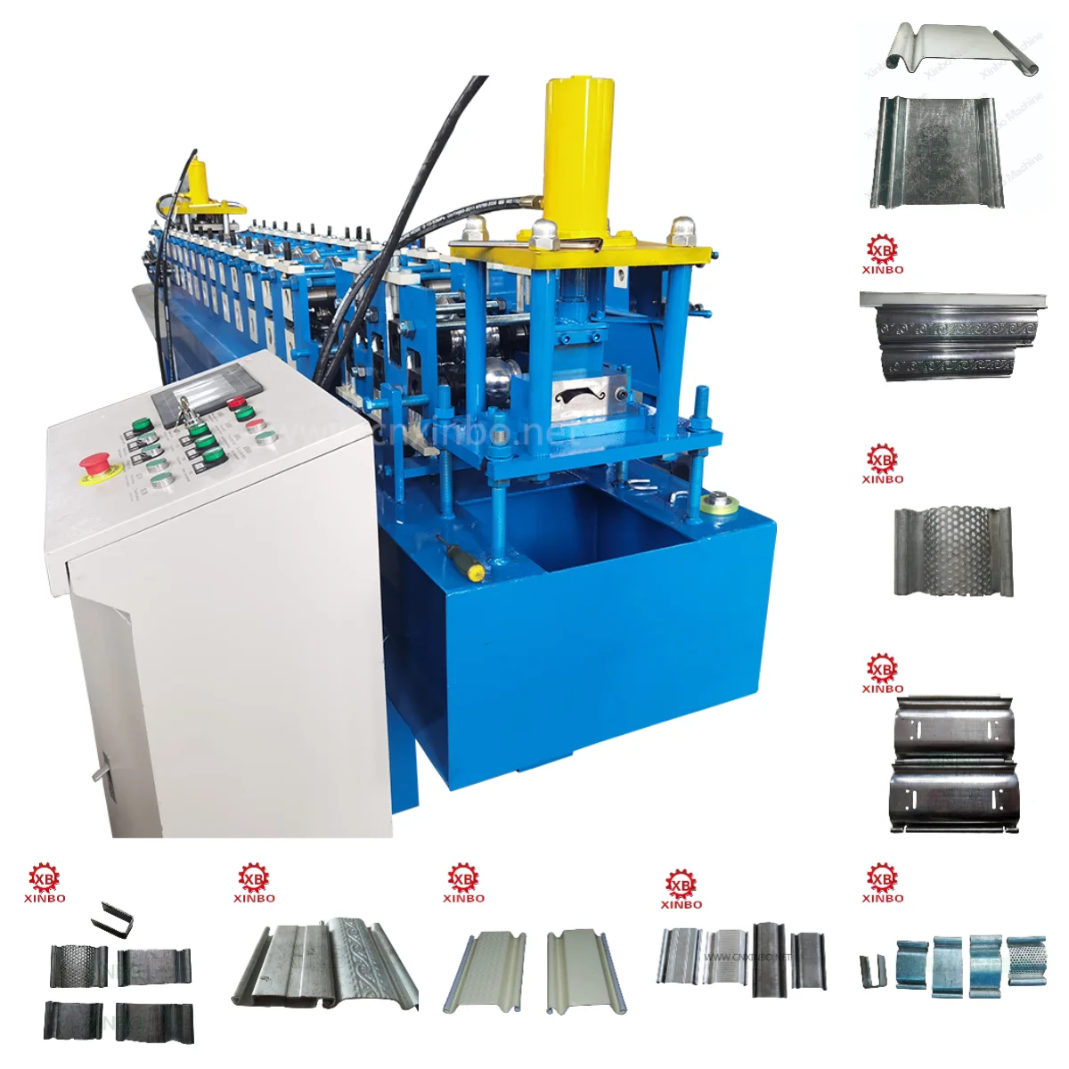 Metal Shutter Door Rolling Machine Profile Garage Door Panel Production Line Used Rolling ...