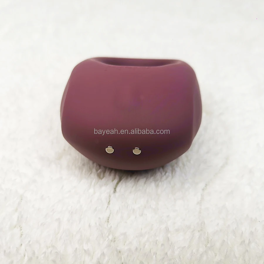 Men's 10 Frequency Vibration Lock Fine Ring Silicone Dual Cock Ring ...