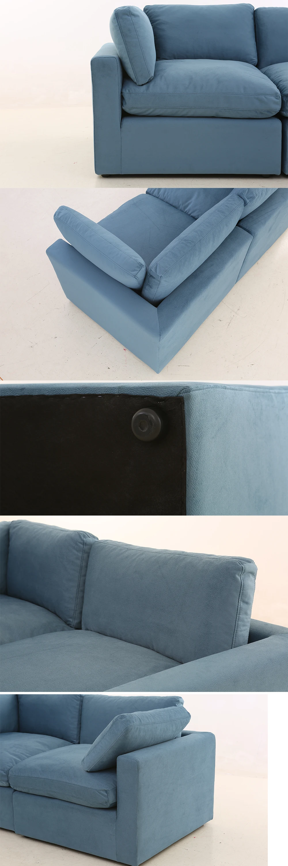 Custom Movable Rearrangeable Beige Cream Grey Gray Navy Blue White 3 ...