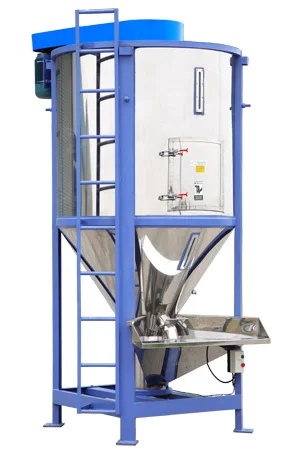 Helical Circular Plastic Pellet Mixer Machine - Vertical Blender