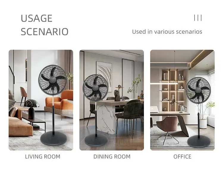 Customization 18"oscillating Stand Fan Household Three Speed Energy ...