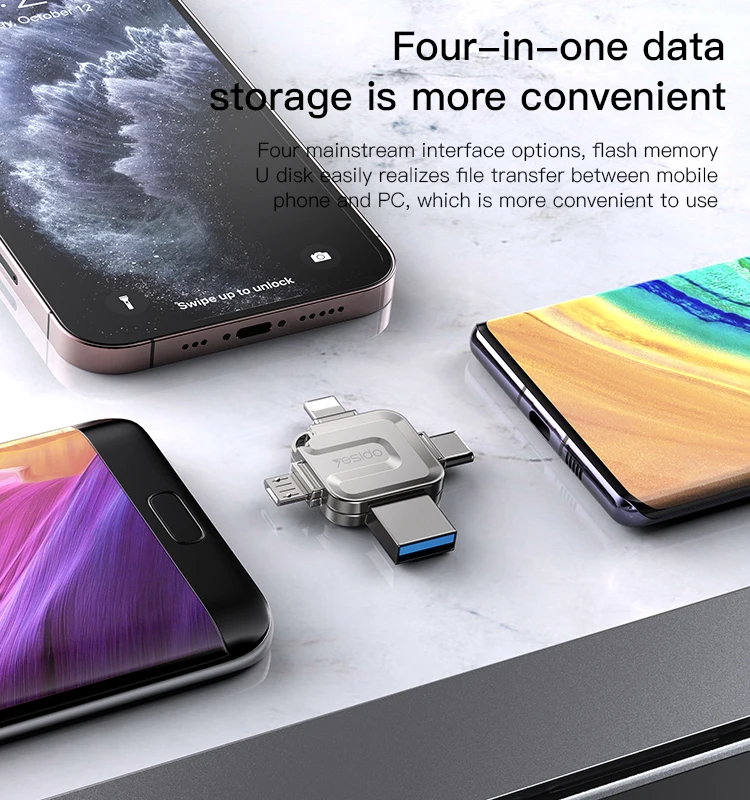 4 In1 Flash Memory U Disk Usb 3.0 Interface Read Speed 110m/s Write ...